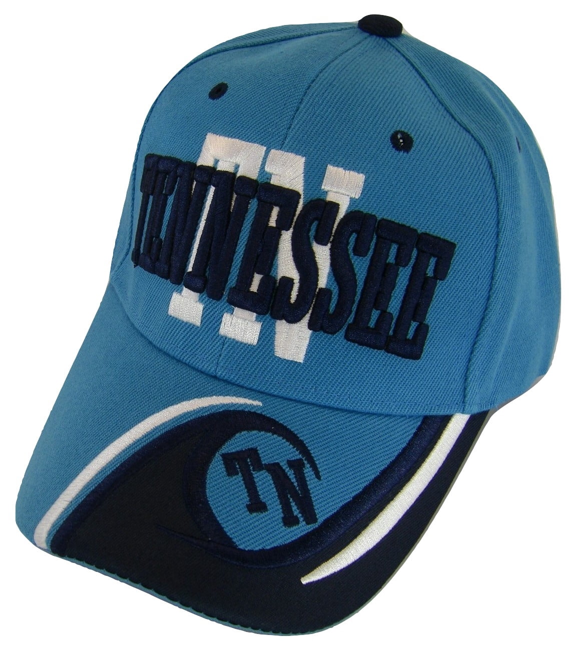 Tennessee Men's Wave Pattern Adjustable Baseball Cap (Teal/Navy ...
