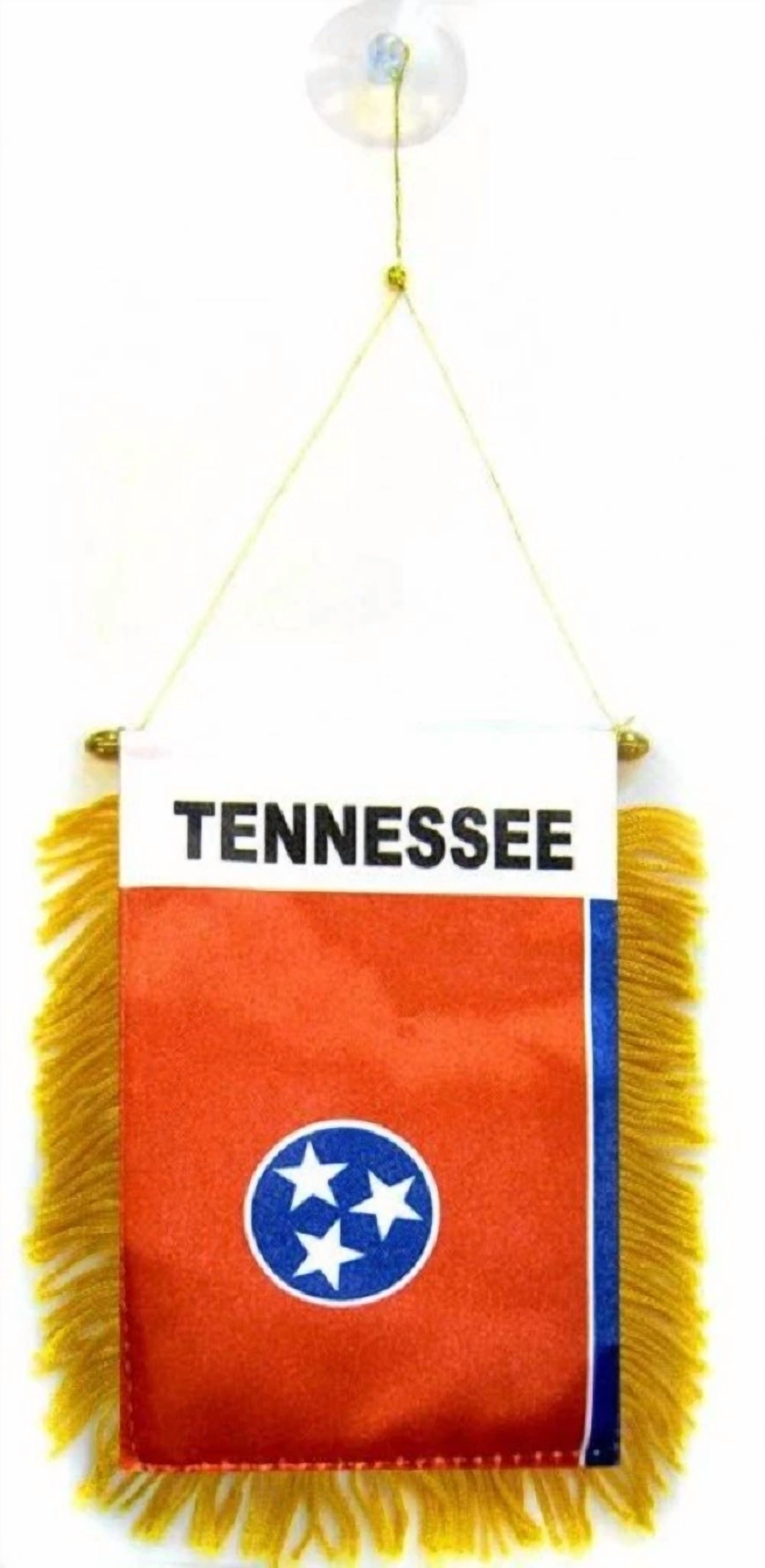 Tennessee Mini Banner Flag Great For Car & Home Window Mirror 2 Side ...