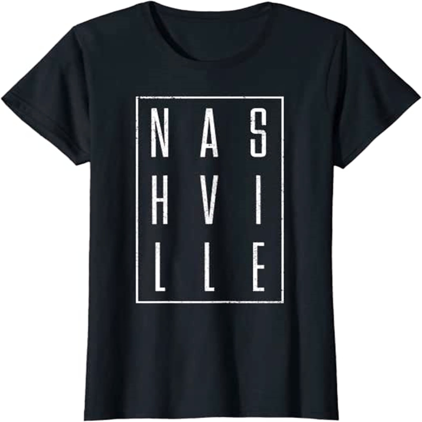 Tennessee Nashville Music City Shirt Women Letter Print T Shirts