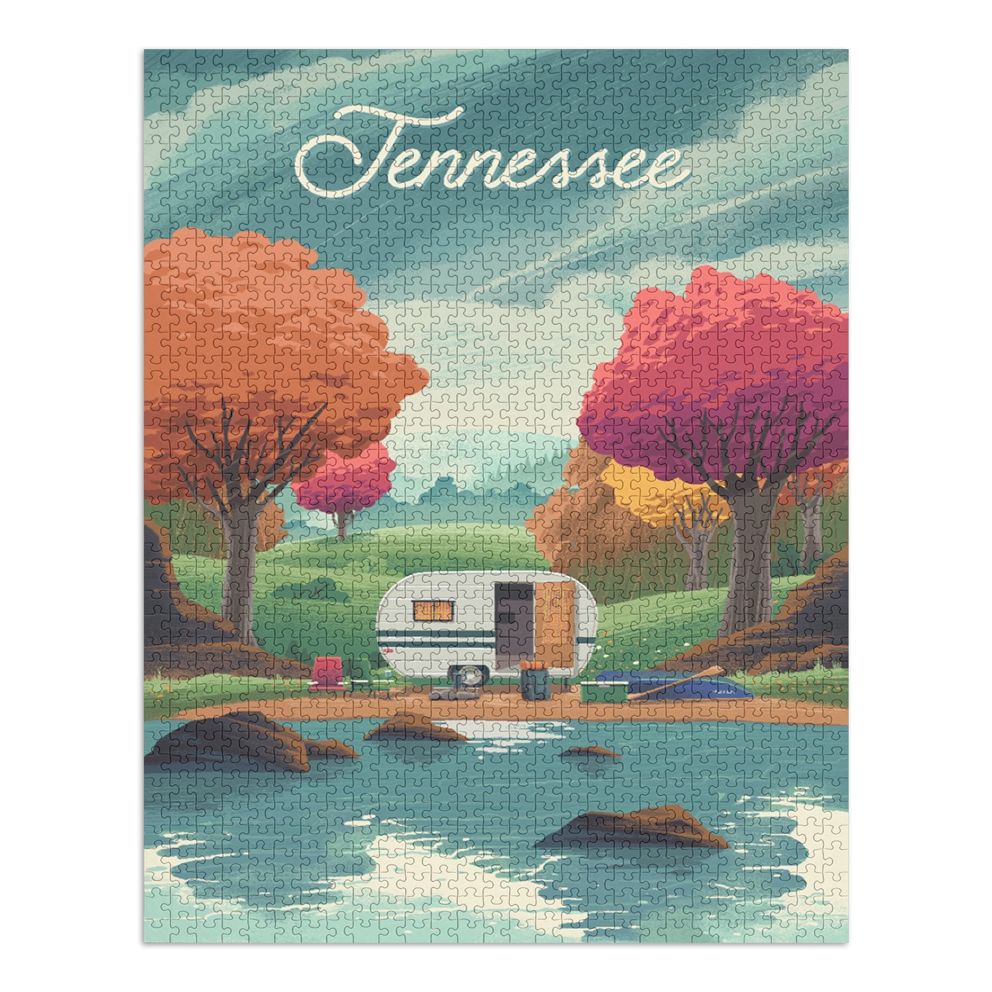 Tennessee, Outdoor Activity, At Home Anywhere, Camper in Fall Colors ...