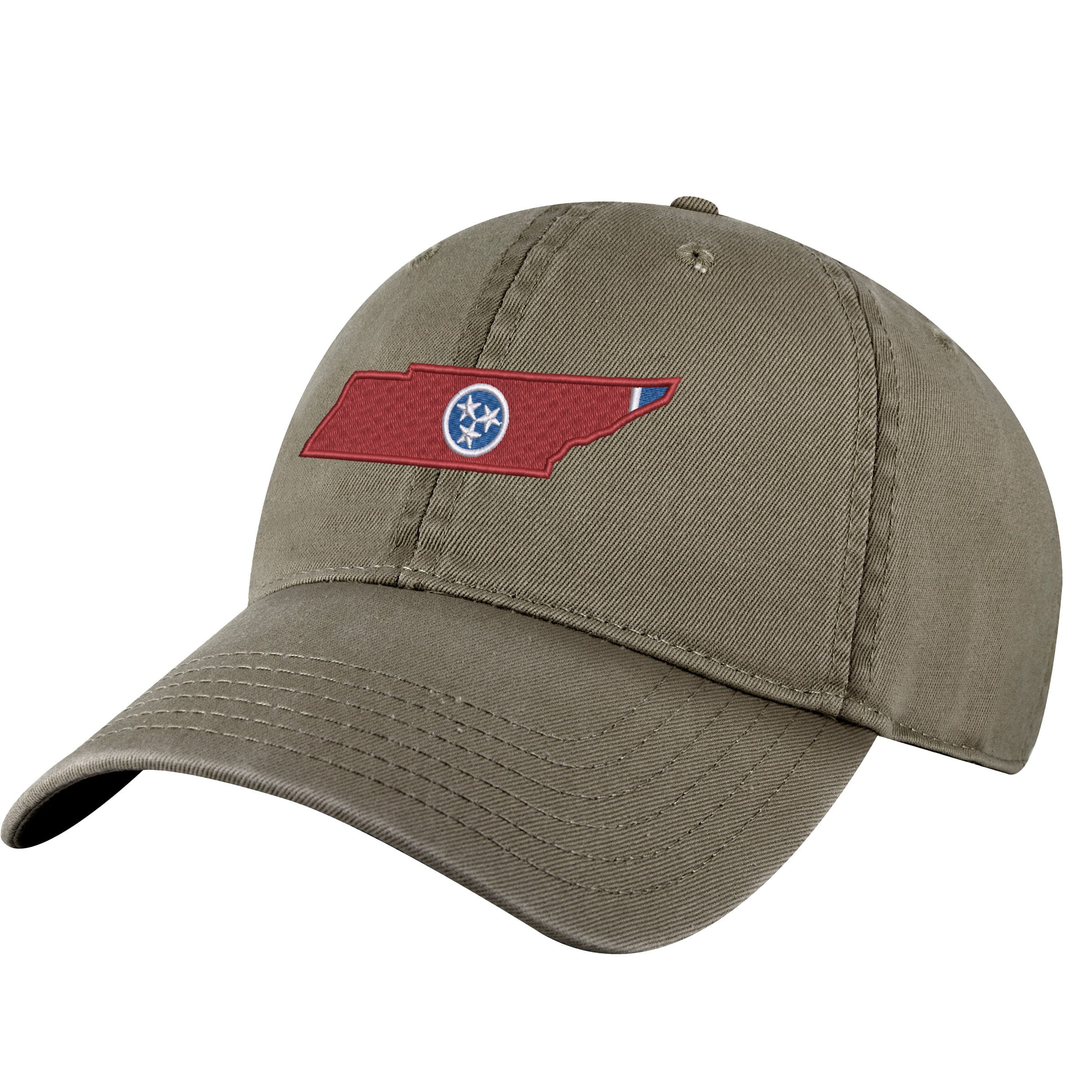 Tennessee Tri-Star Baseball Hat - TN State Outline Cap - Volunteer ...