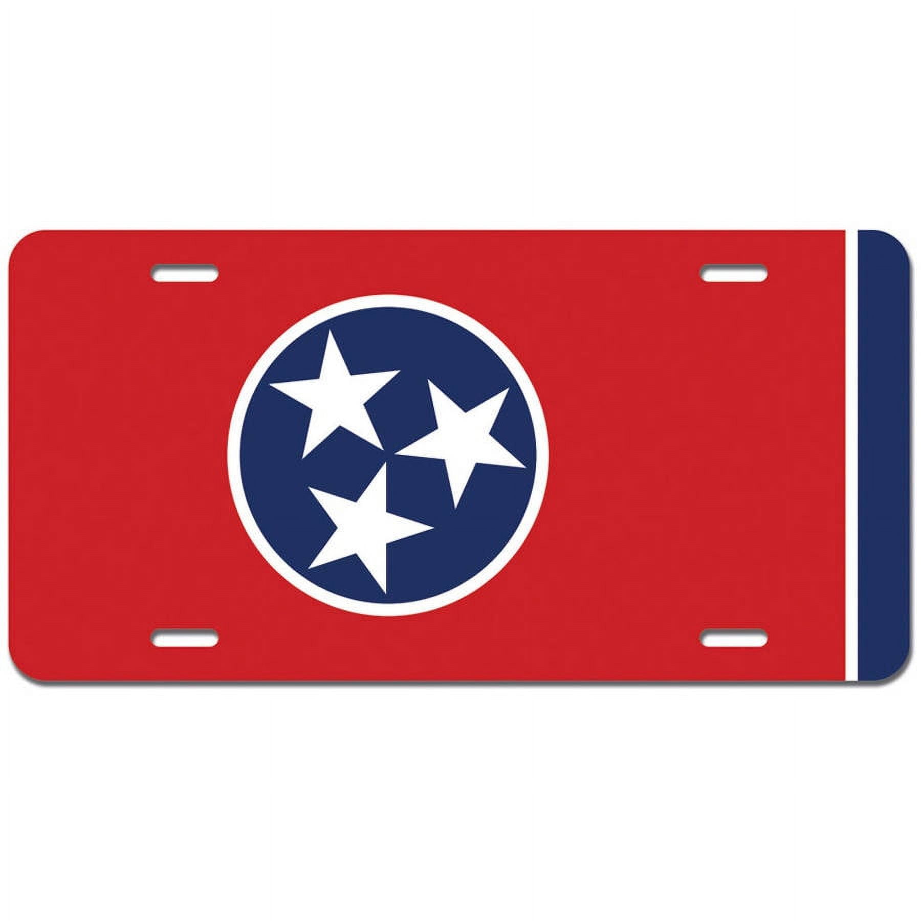 Tennessee State Flag Novelty Metal Vanity License Tag Plate - Walmart.com