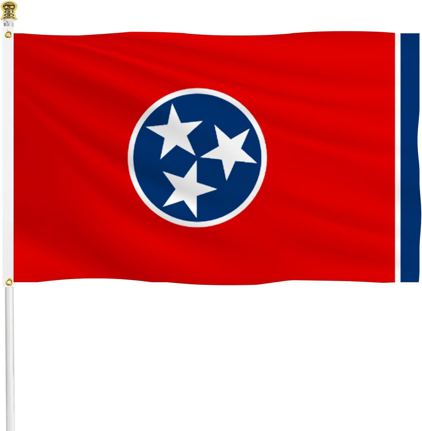 Tennessee State Flag Outdoor, Vibrant Color Polyester TN Flag with 2 ...