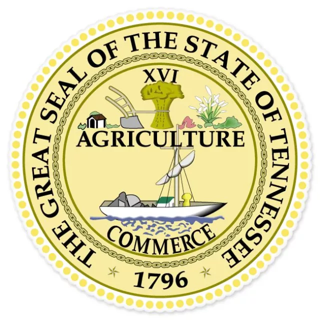 Tennessee State Seal Sticker Phone Decal Water Bottle Stickers Car ...