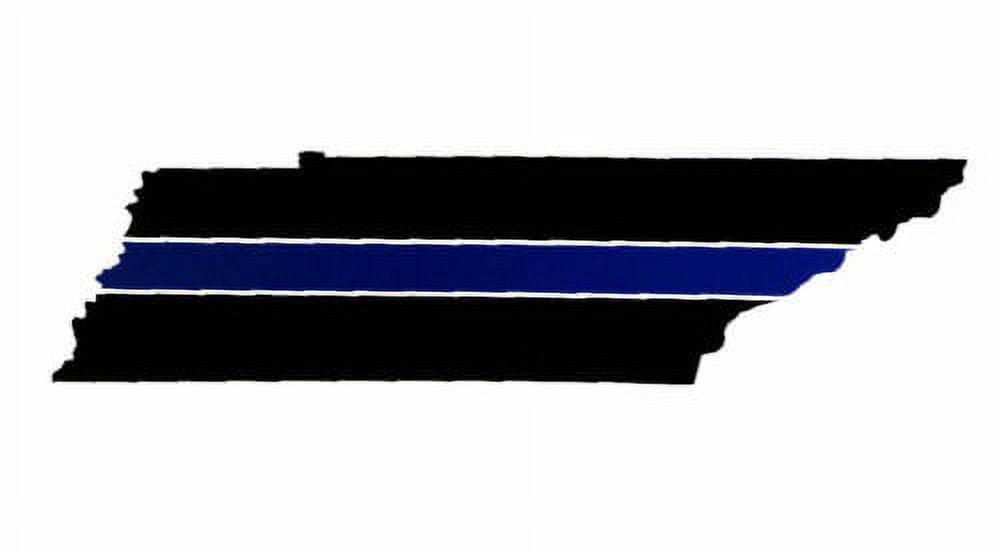 Tennessee State Thin Blue Line Vinyl Decal Bumper Sticker - Walmart.com