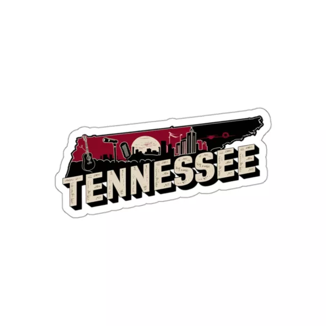 Tennessee State Vinyl Stickers Outline Design United States Of America ...