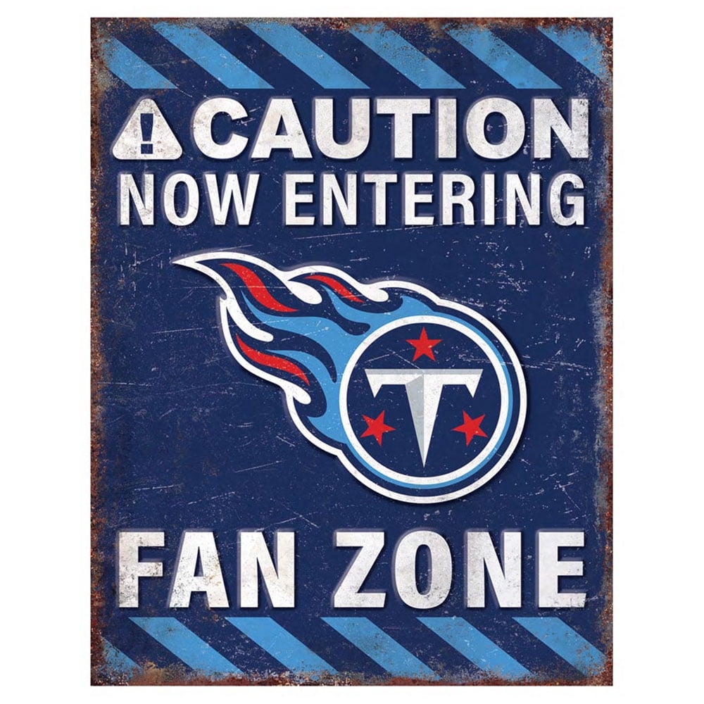 Tennessee Titans 13" x 20" Fan Zone Metal Sign - Walmart.com