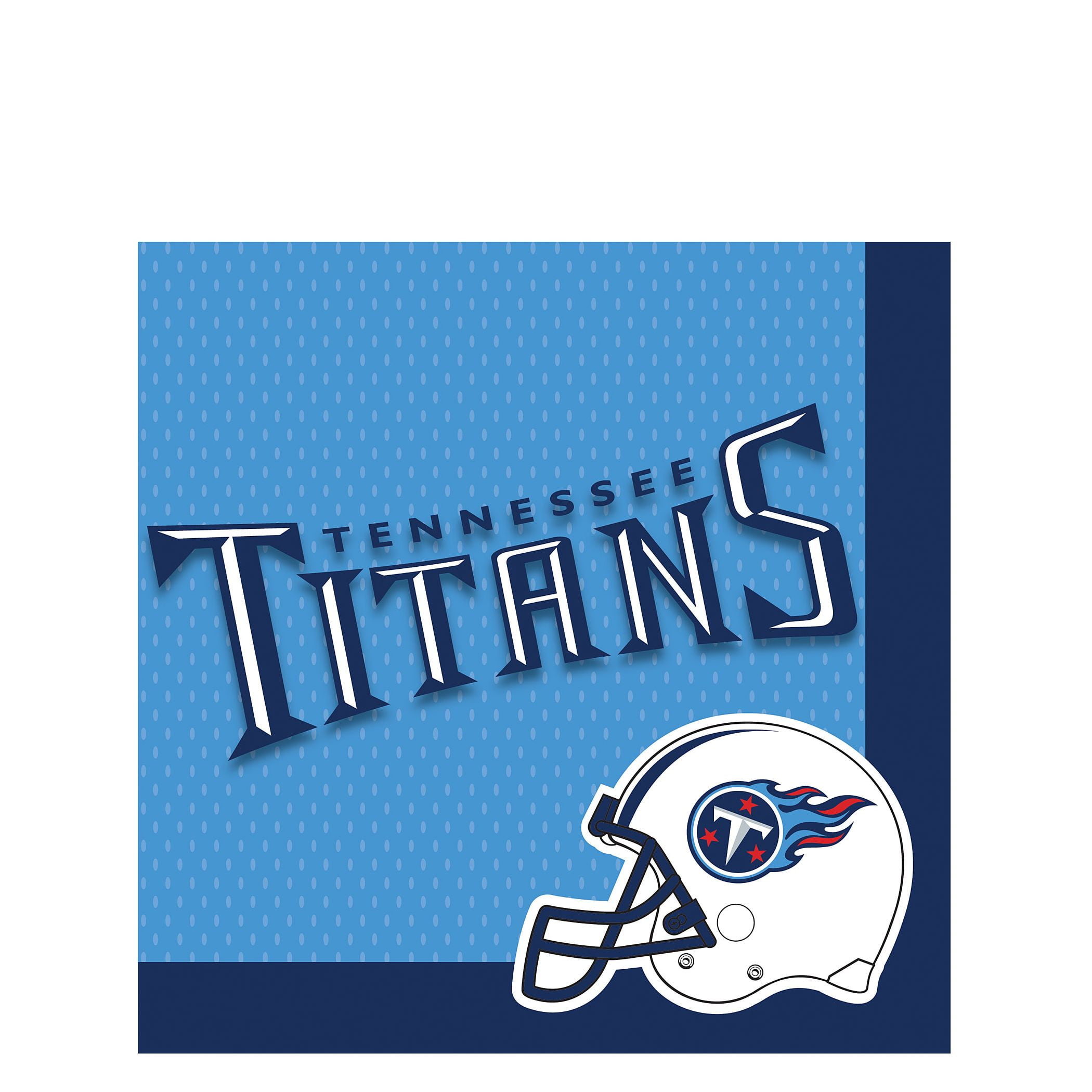 Tennessee Titans Football Party 2-Ply 13" Square Paper Luncheon Napkins, 16 CT, Blue - Walmart.com