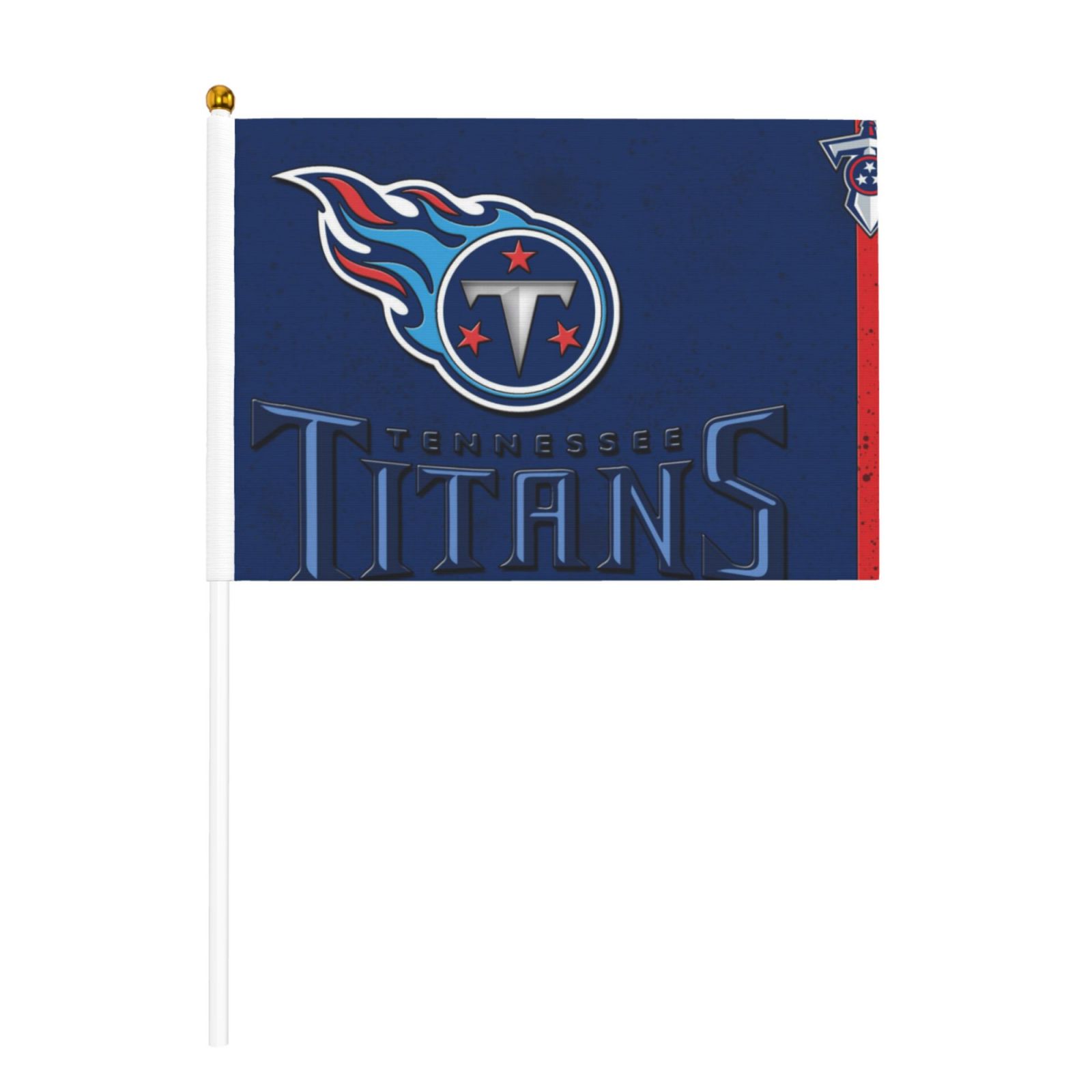 Titans Football Team support double-sided hand-waved flag 5.5x8.2in ...