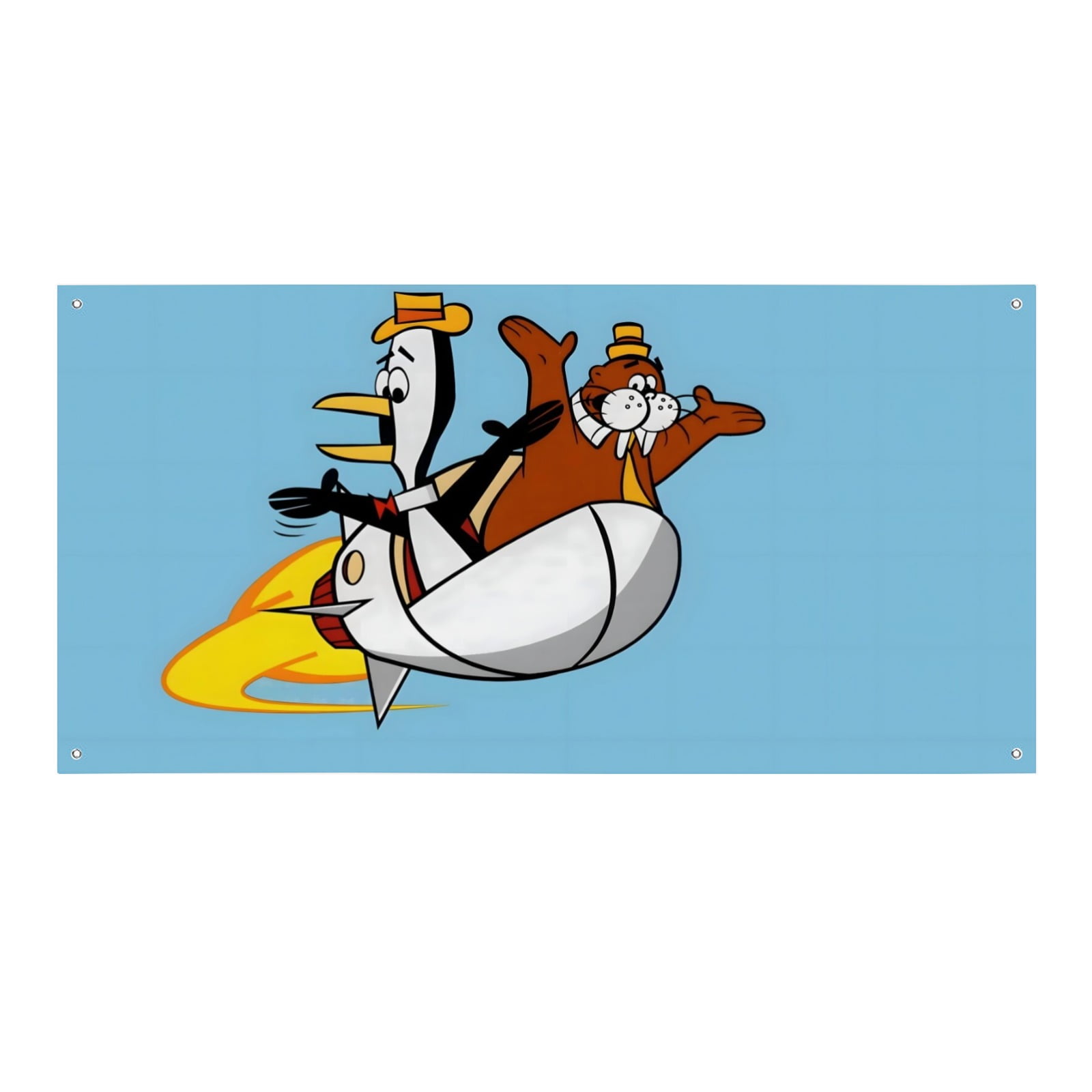 Tennessee Tuxedo and His Tales-Theme Backdrops Banner Birthday Party ...