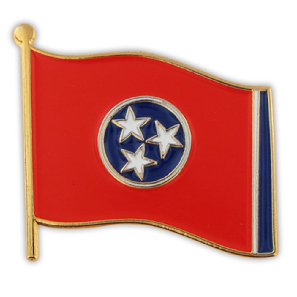 Tennessee US State Flag TN Enamel Lapel Pin 1 - Walmart.com