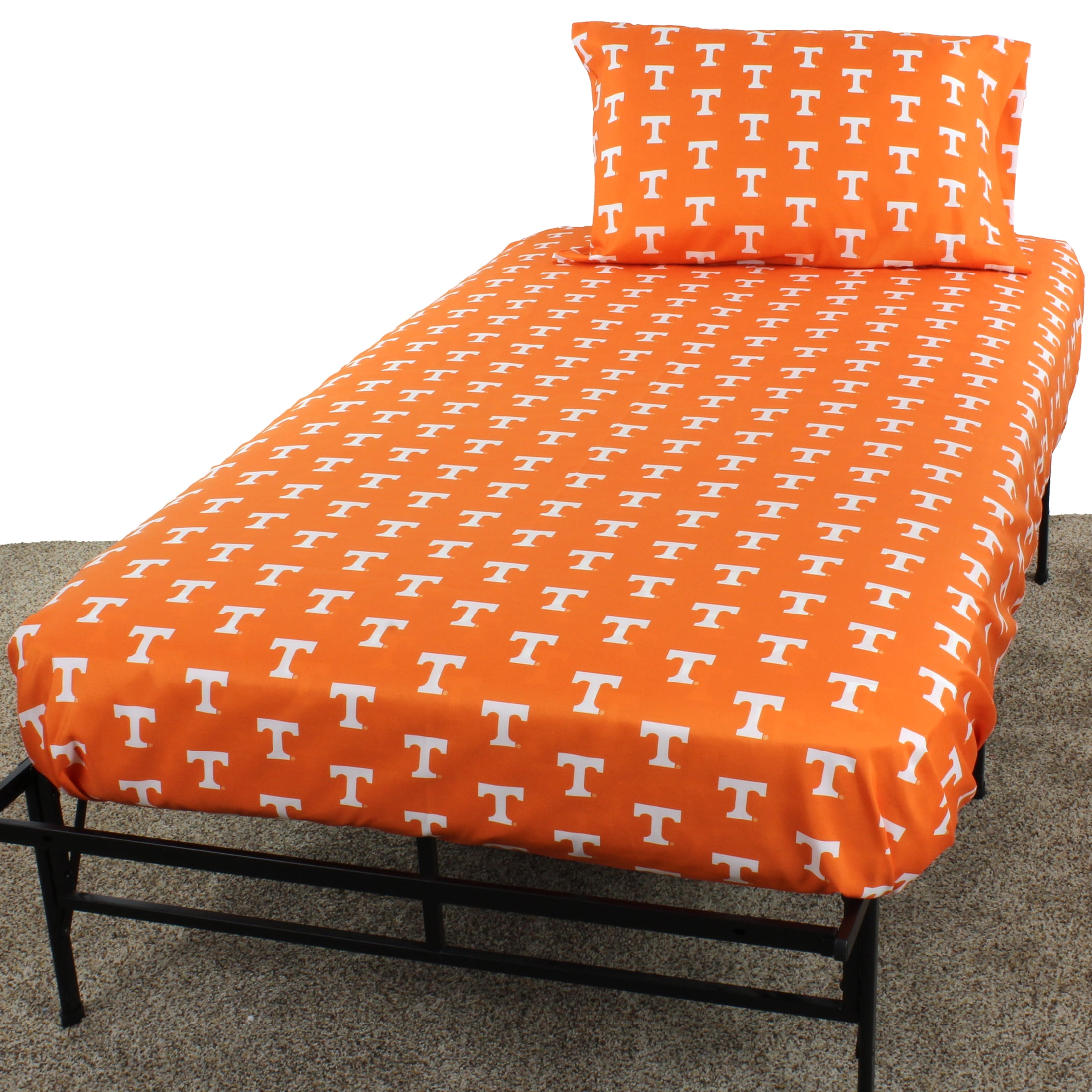 Tennessee Volunteers 100% cotton, 4 piece sheet set - flat sheet ...