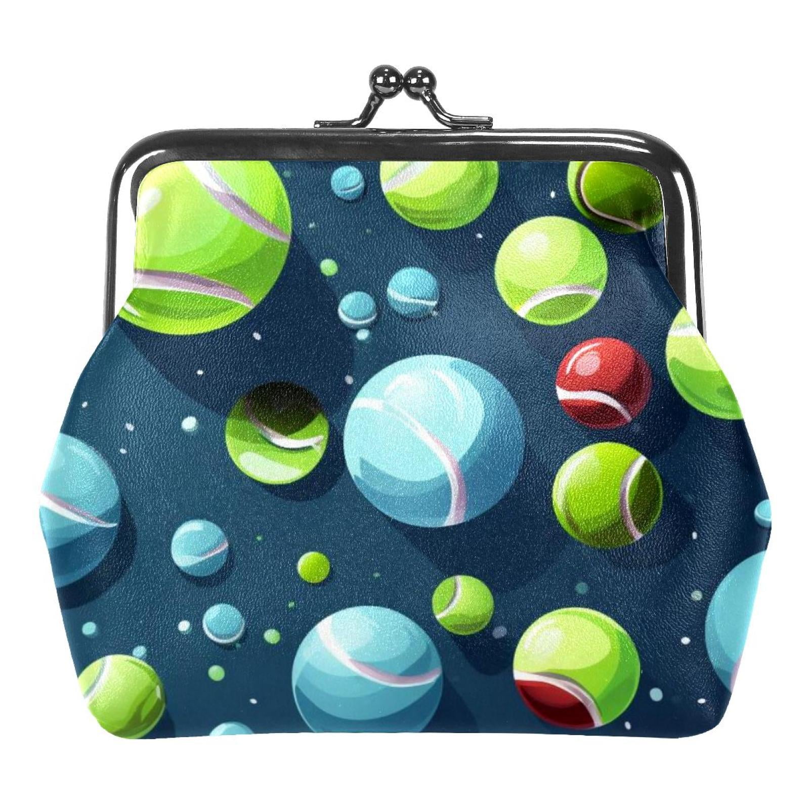 Tennis Ball Coin Purse Vintage Pouch Kiss-lock Change Purse Wallets ...