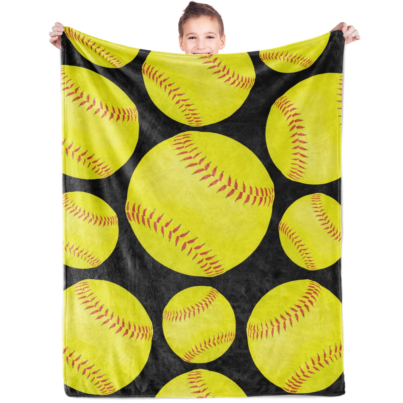 Tennis Ball Fun Throw Blanket Super Soft Warm Boy Bed Blankets for ...