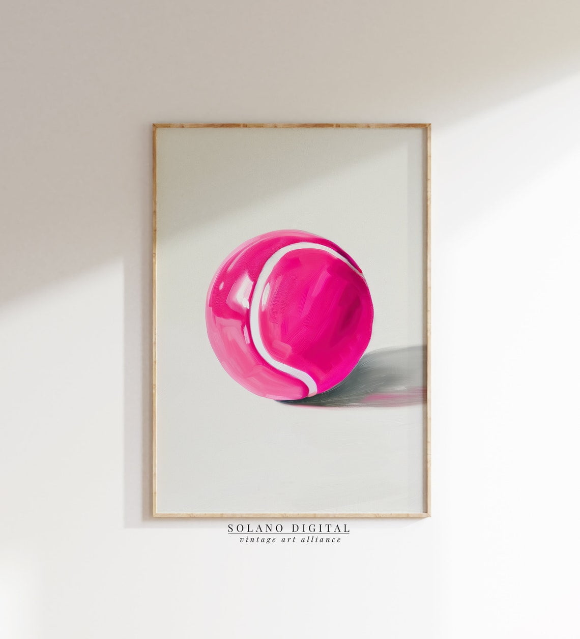 Tennis Ball Girl Maximalist Wall Art Preppy Room Decor Girly Wall Art ...