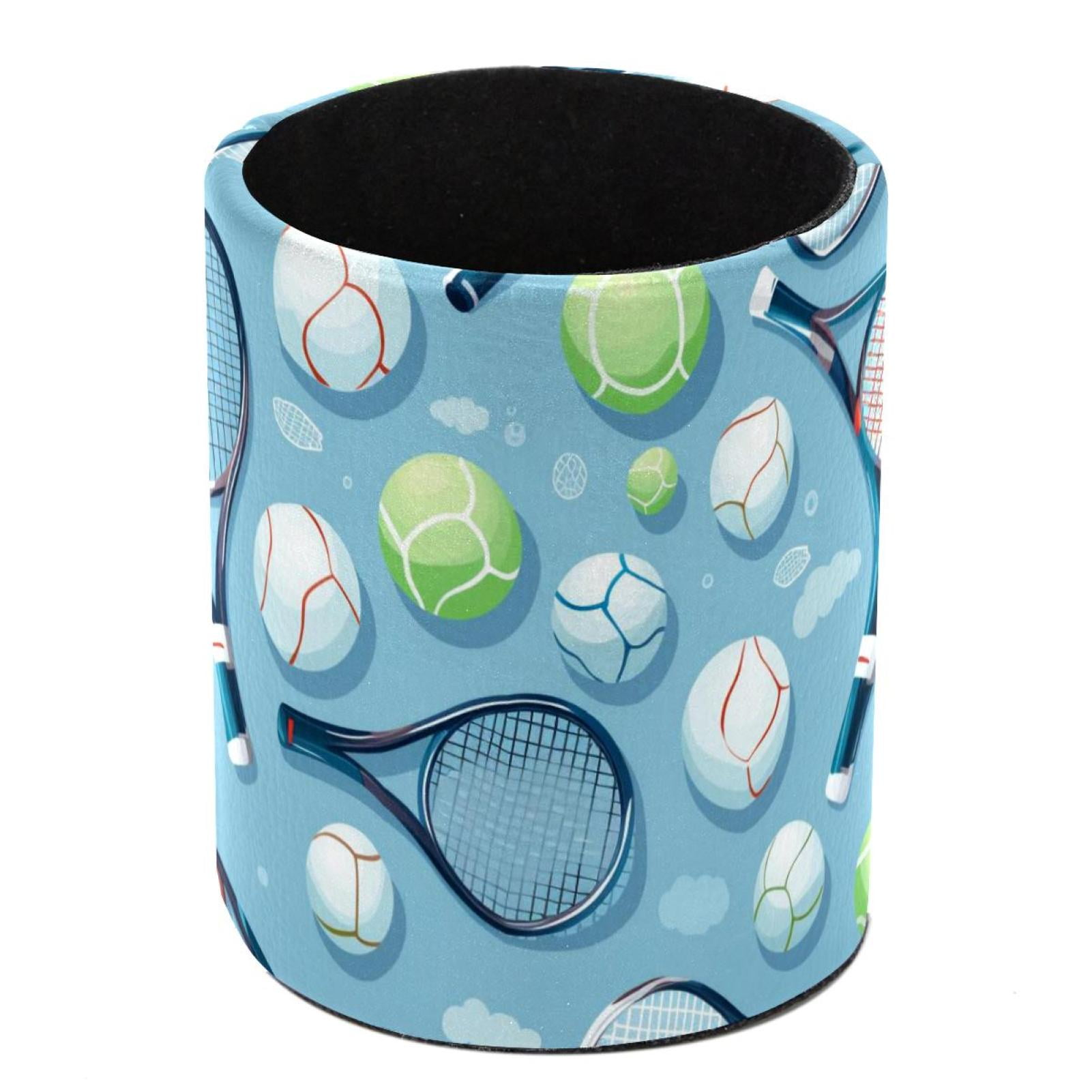 Tennis Ball Pen Pencil Holder for Desk, Desk Pen Organizer Desktop ...