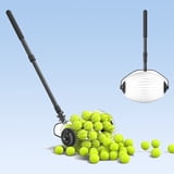Tennis Ball Pickleball Collector Roller, No Bending Over Quick Rolling ...