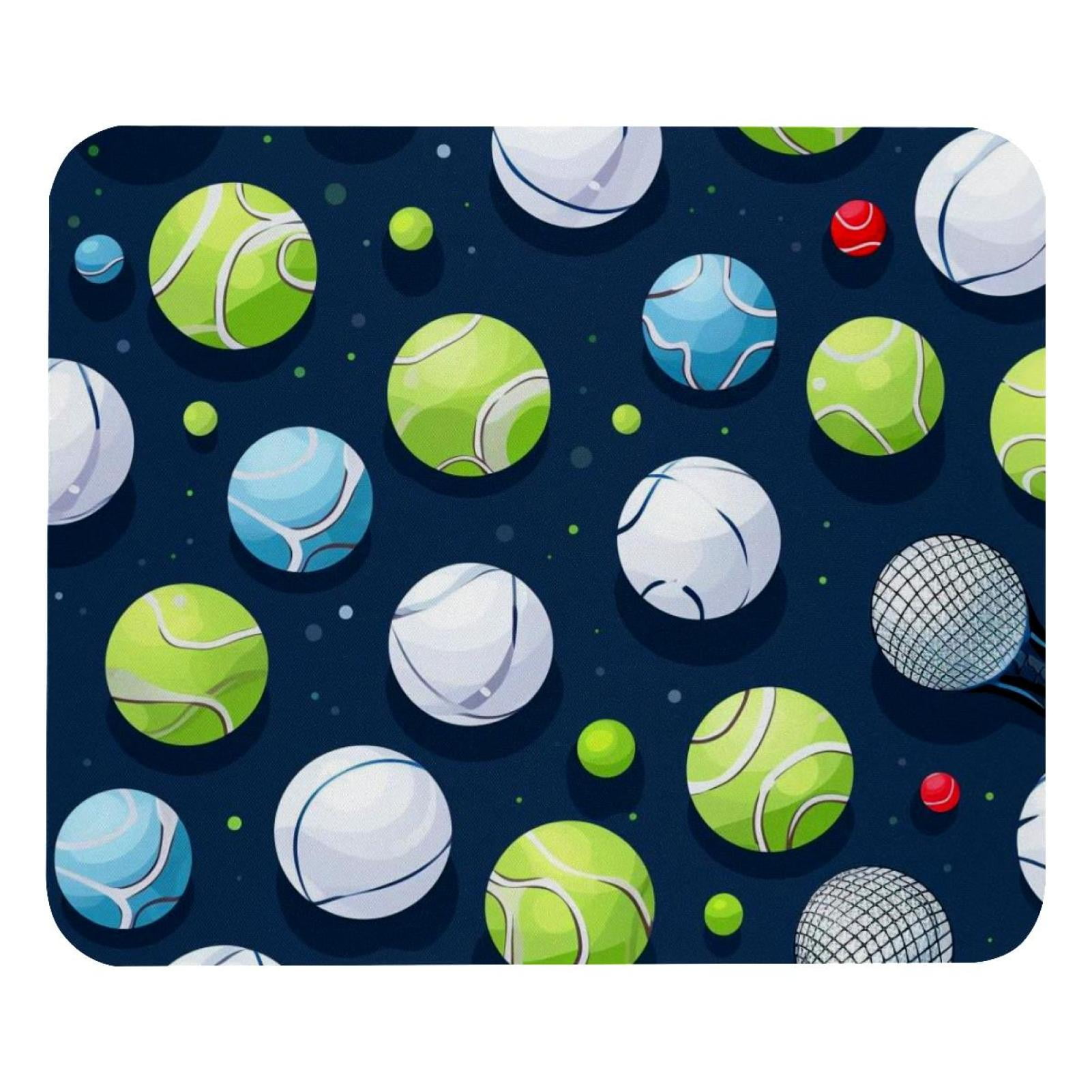 Tennis Ball Prints Mousepad, Non-Slip Mouse Pad, Office Desk Mat, Jiaji ...