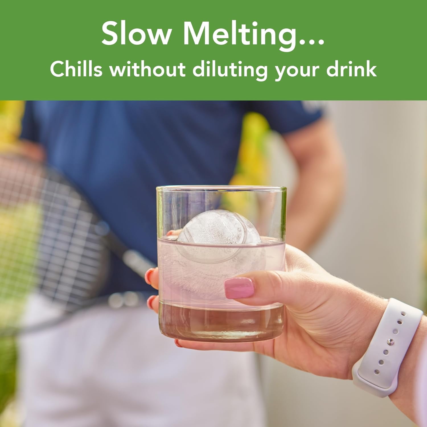 Tennis Ball Shaped Ice Molds, Set of 2 - Large Ice Mold Gift Set ...