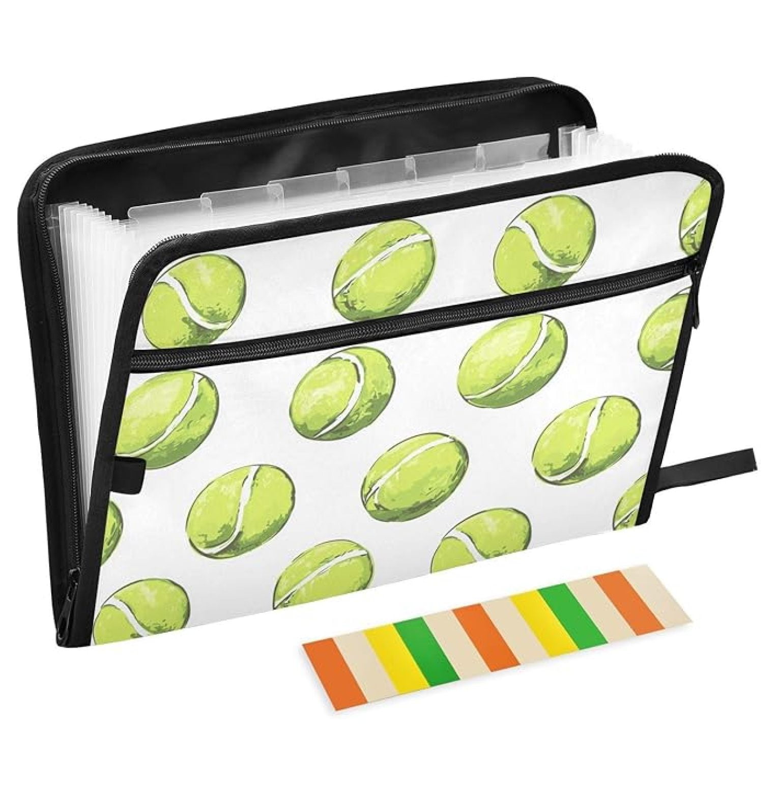Tennis Ball Sport File Folders,Plastic Folders with 13 Pockets ...