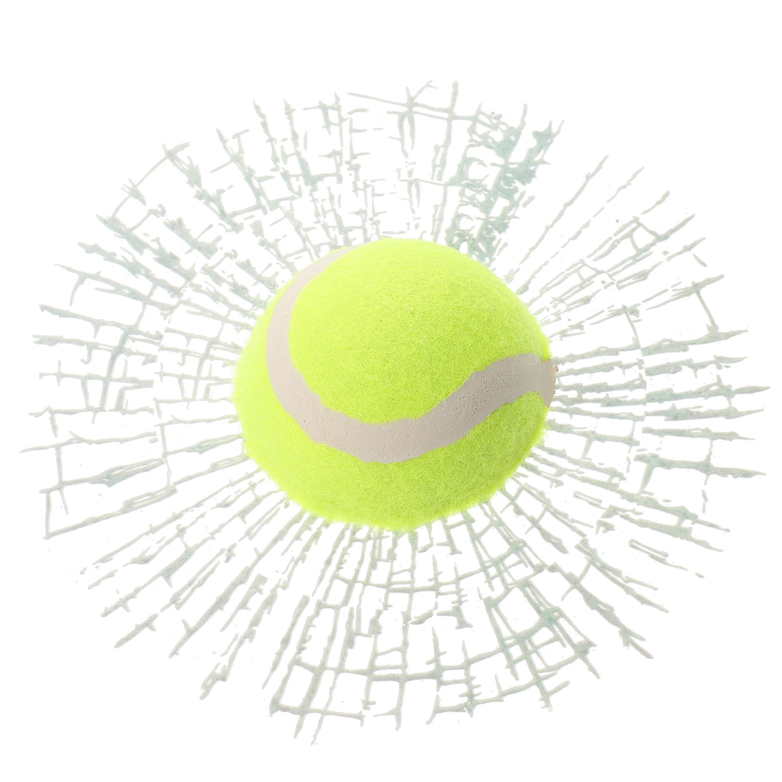 Tennis Broken Glass Car Sticker 3D Car Window Crack Decal Funny Tennis ...