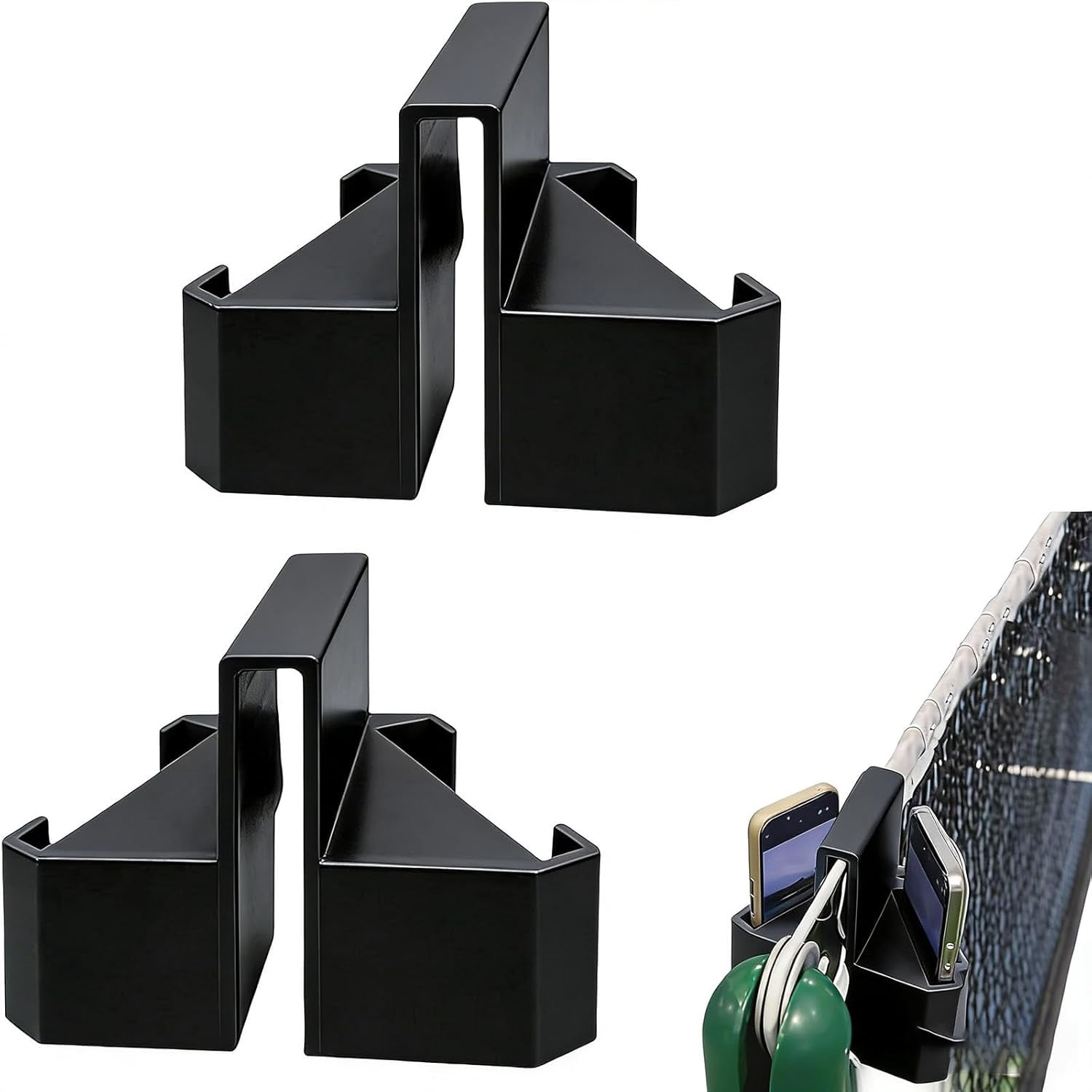Tennis Camera Mount, Two Perspectives 3D Printed Tennis Net Mount Phone ...