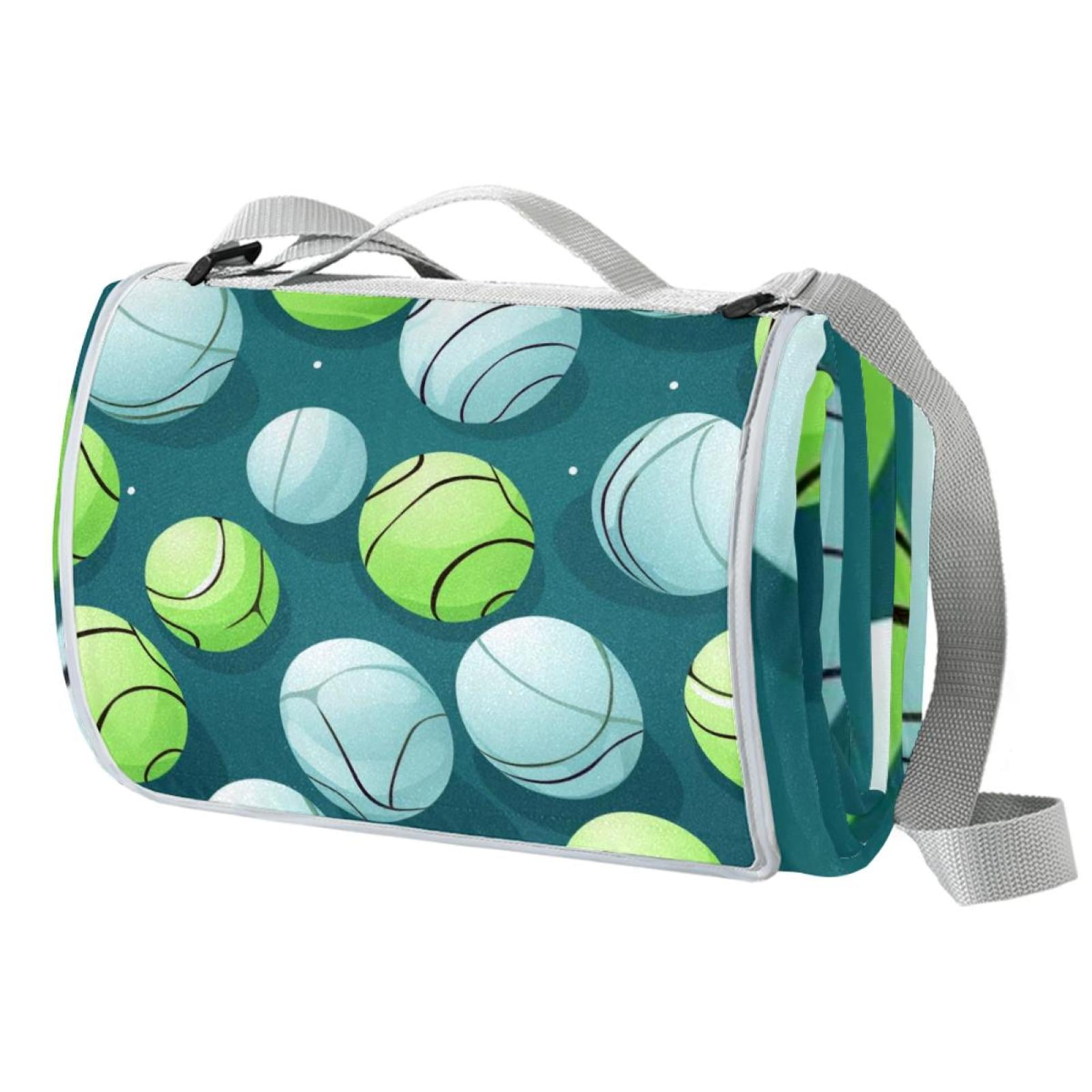 Tennis Canvas Beach Blanket Picnic Mat - Outdoor Oversized Sandproof ...