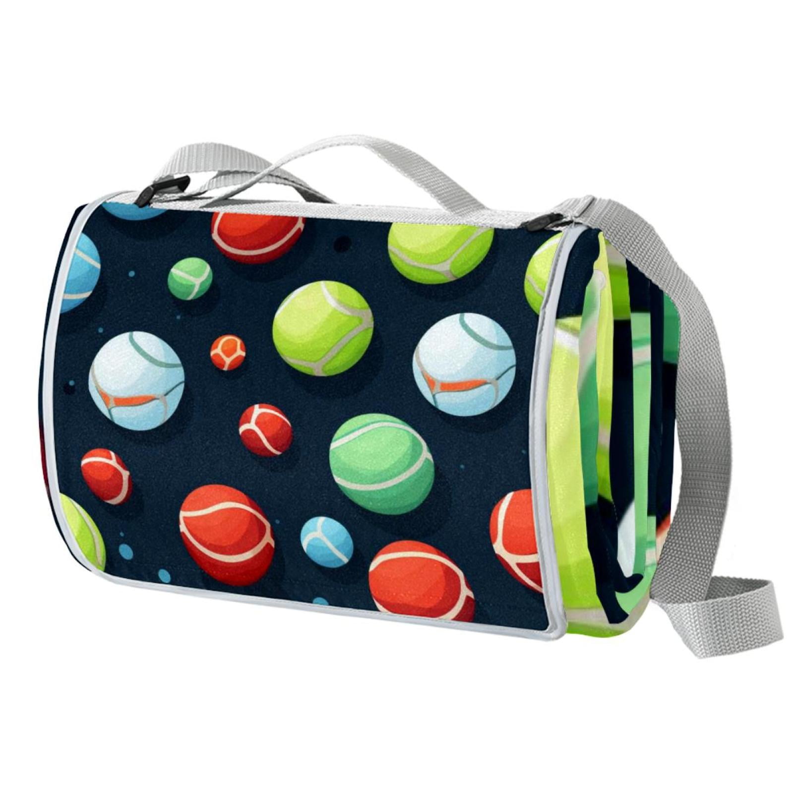 Tennis Canvas Beach Blanket Picnic Mat for Outdoor Activities ...