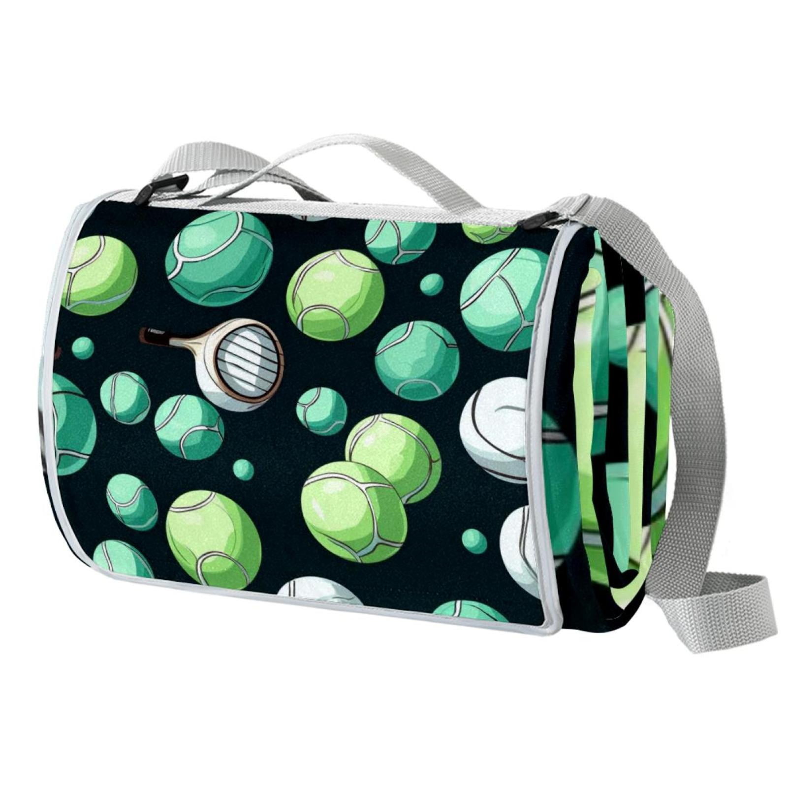 Tennis Canvas Picnic Mat - Waterproof Outdoor Blanket for Park, Beach ...