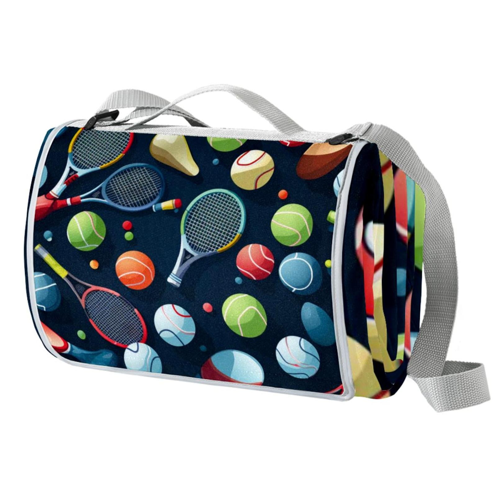 Tennis Canvas Picnic Mat Waterproof Outdoor Blanket Portable Foldable ...