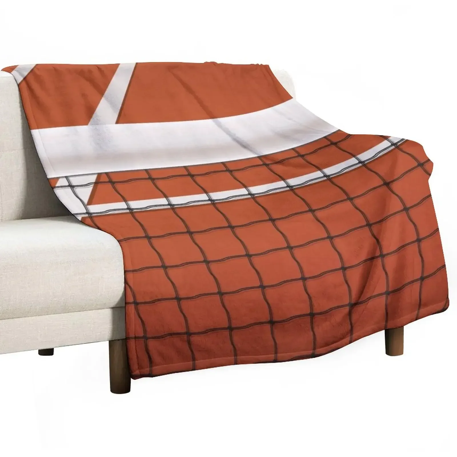 Tennis Clay Court Game Set Match Player Family Tennis Throw Blanket ...