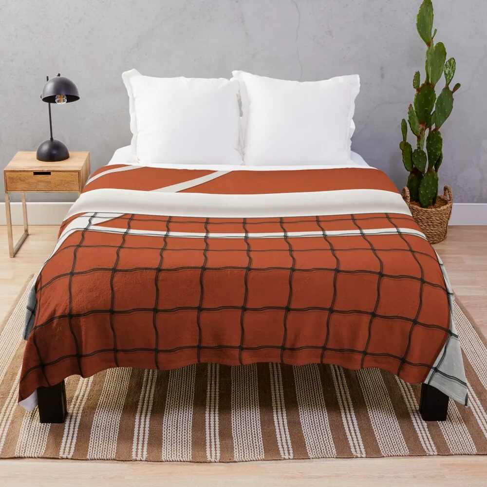 Tennis Clay Court Game Set Match Player Family Tennis Throw Blanket ...
