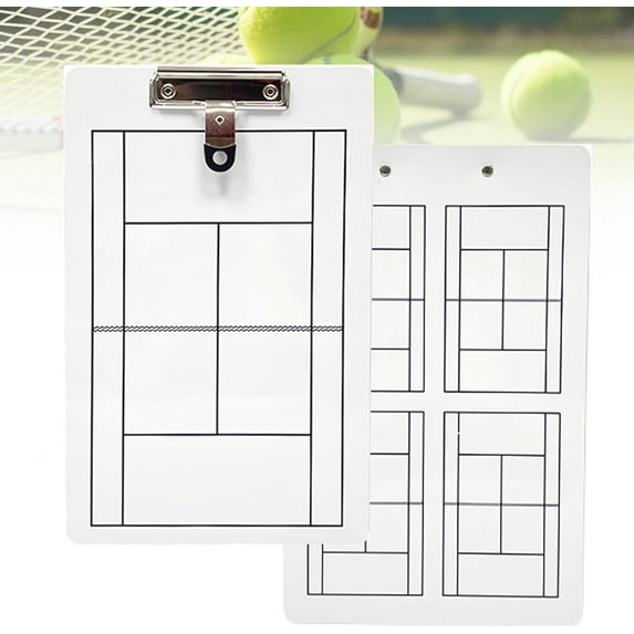 Tennis Clipboard for Coaches, Dry Erase Surface Portable Clipboard ...