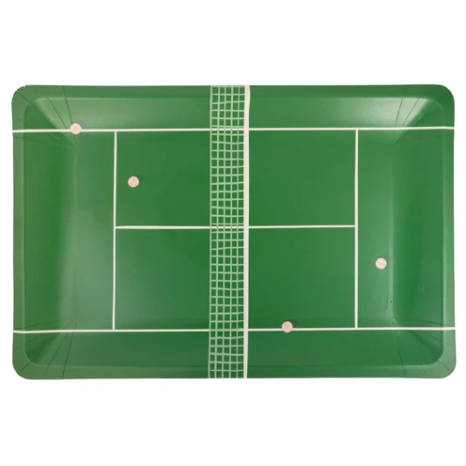 Tennis Court Paper Plates – Set of 8 | Fun & Durable Tennis-Themed ...