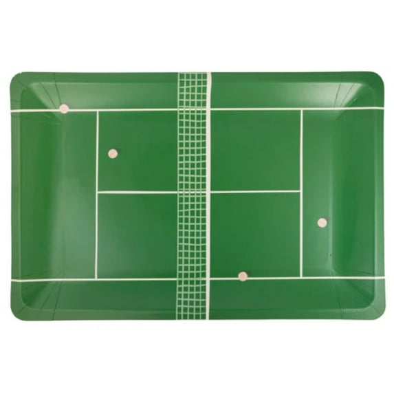 Tennis Court Paper Plates – Set of 8 | Fun & Durable Tennis-Themed ...