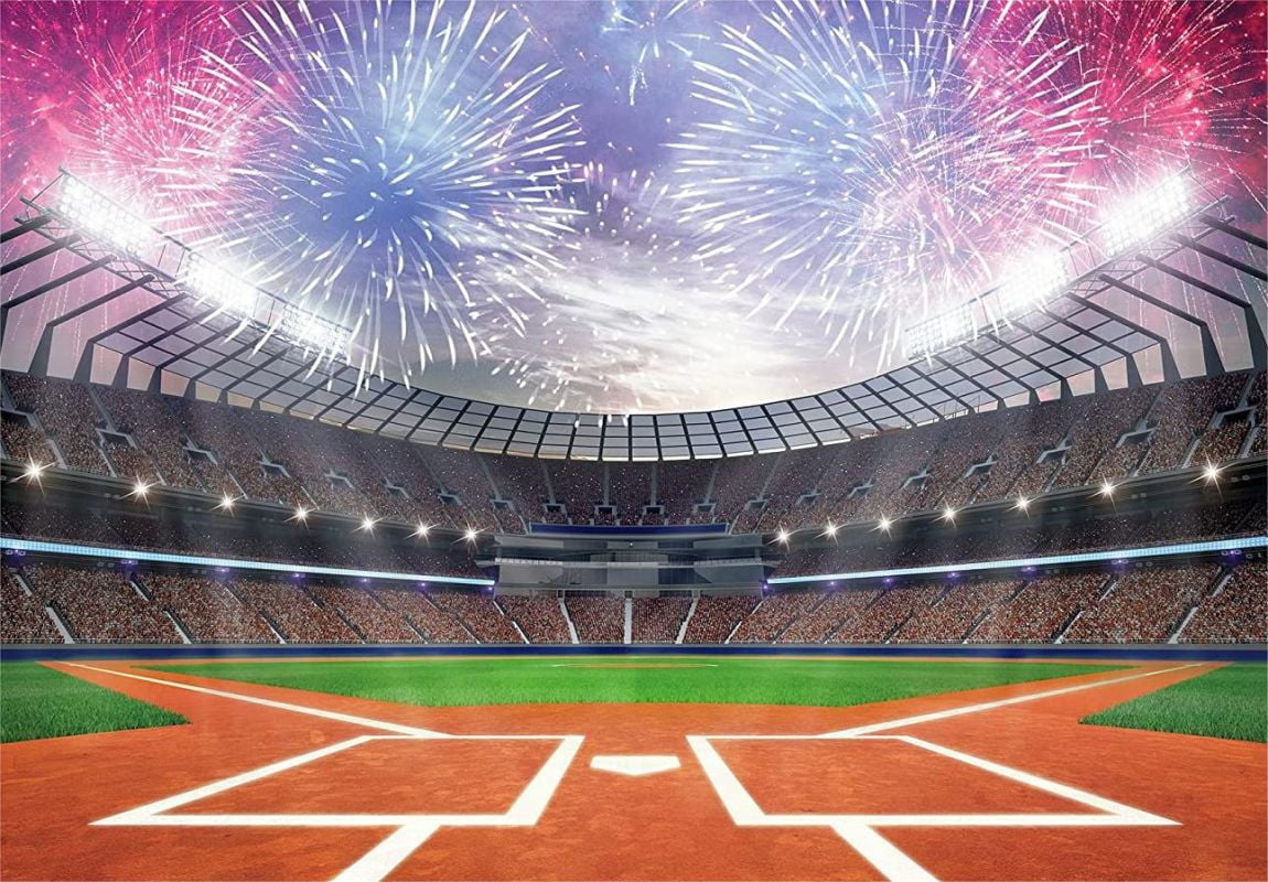 Tennis Court Photography Backdrop Stadium Lights Flying Tennis Ball ...