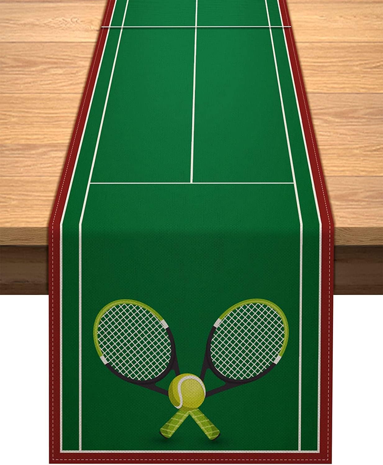 Tennis Court Table Runner for Tennis Themed Birthday Party Decoration ...