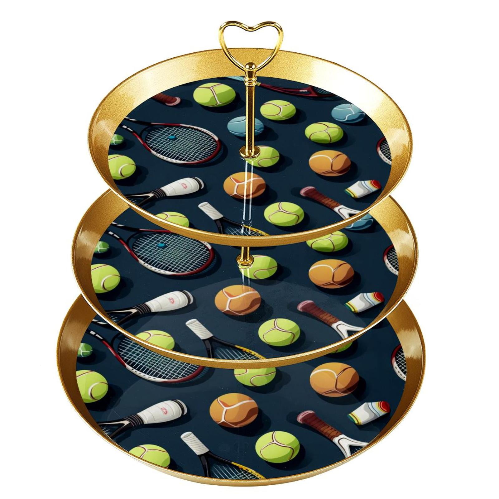 Tennis Elegant Plastic Discs Earring Organizer Stand with Iron Pillars ...