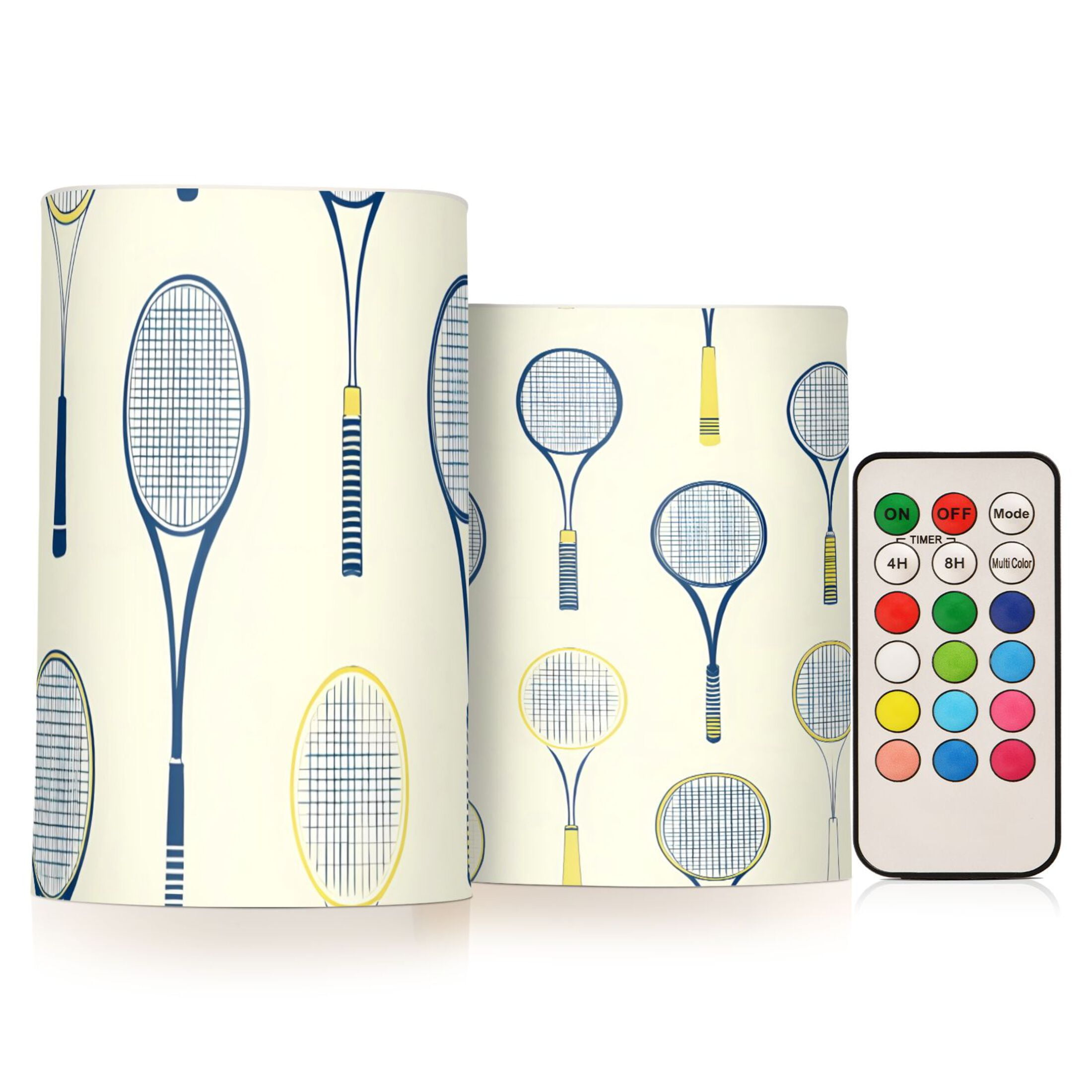 Tennis Flickering Flameless Candles Battery Operated with Remote Timer ...
