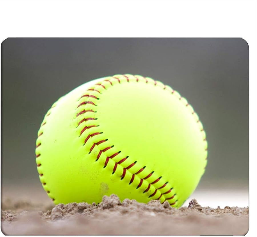 Tennis Gaming Mousepad Yellow Softball Tennis Ball Mouse Pad Mouse Mat ...