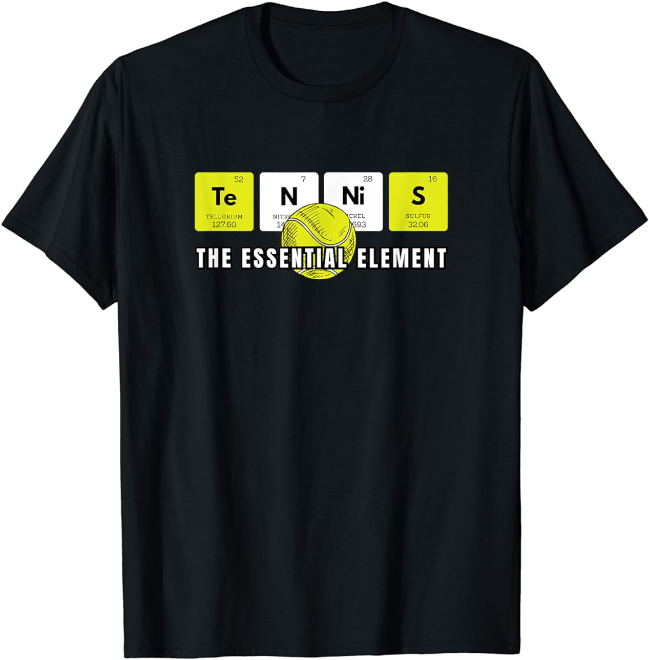 Tennis Is The Essential Element Funny Tennis T-Shirt - Walmart.com