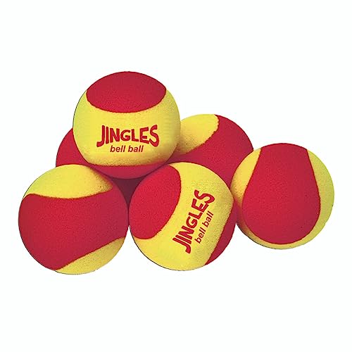Tennis Jingles Bell Balls Set - Softball Sized Foam Balls/Make Noise ...