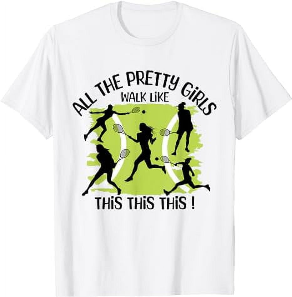 Tennis Lovers Apparel Racket Game Women Tennis Players Funny T-Shirt ...