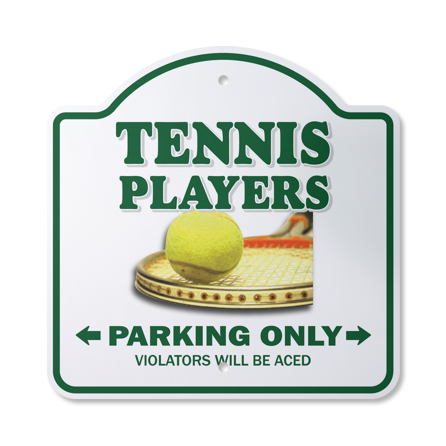 Tennis Player 12" X 12" Sign | Indoor/Outdoor Plastic | SignMission ...