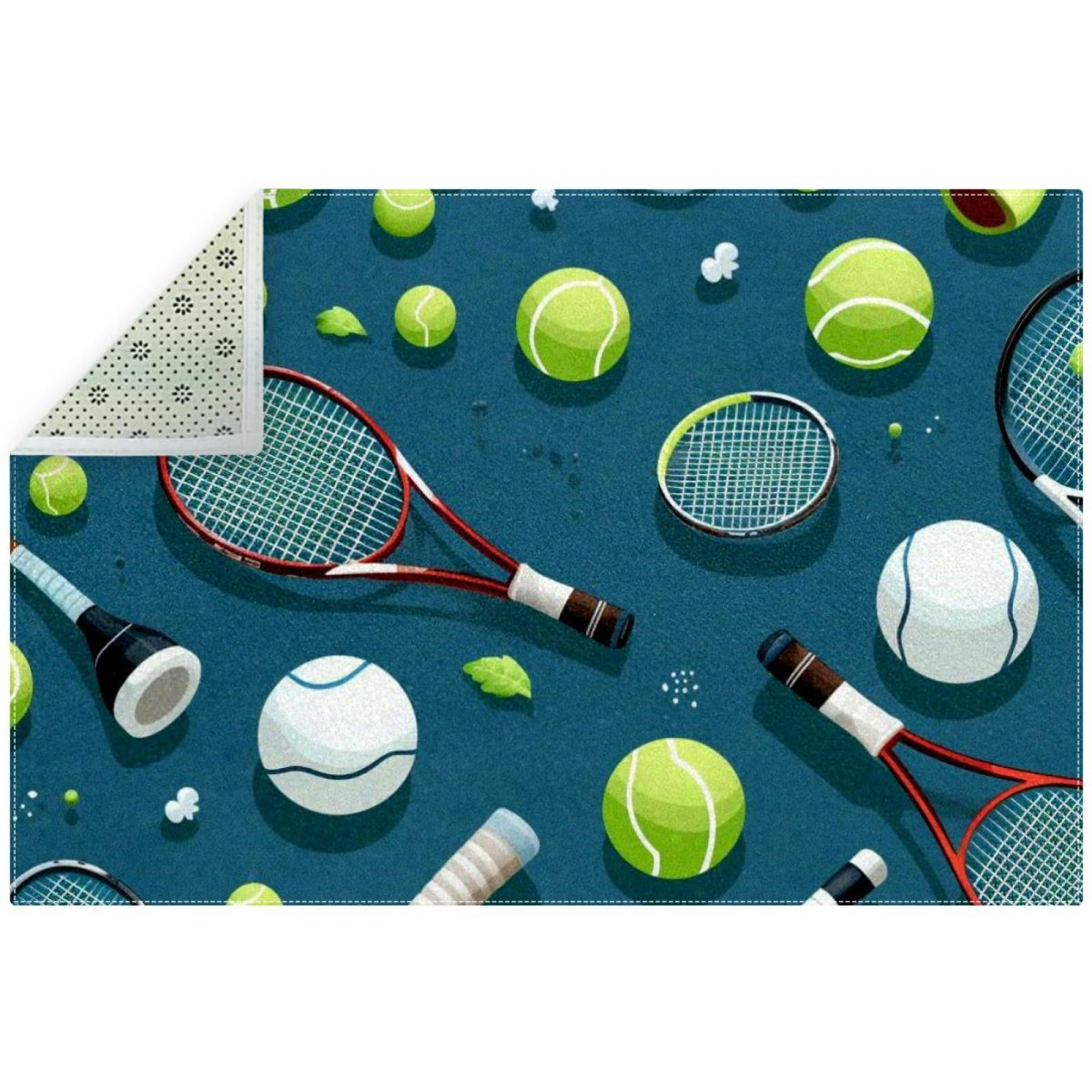 Tennis Polyester Office Mat - Right-Angle Floor Protector for Comfort ...