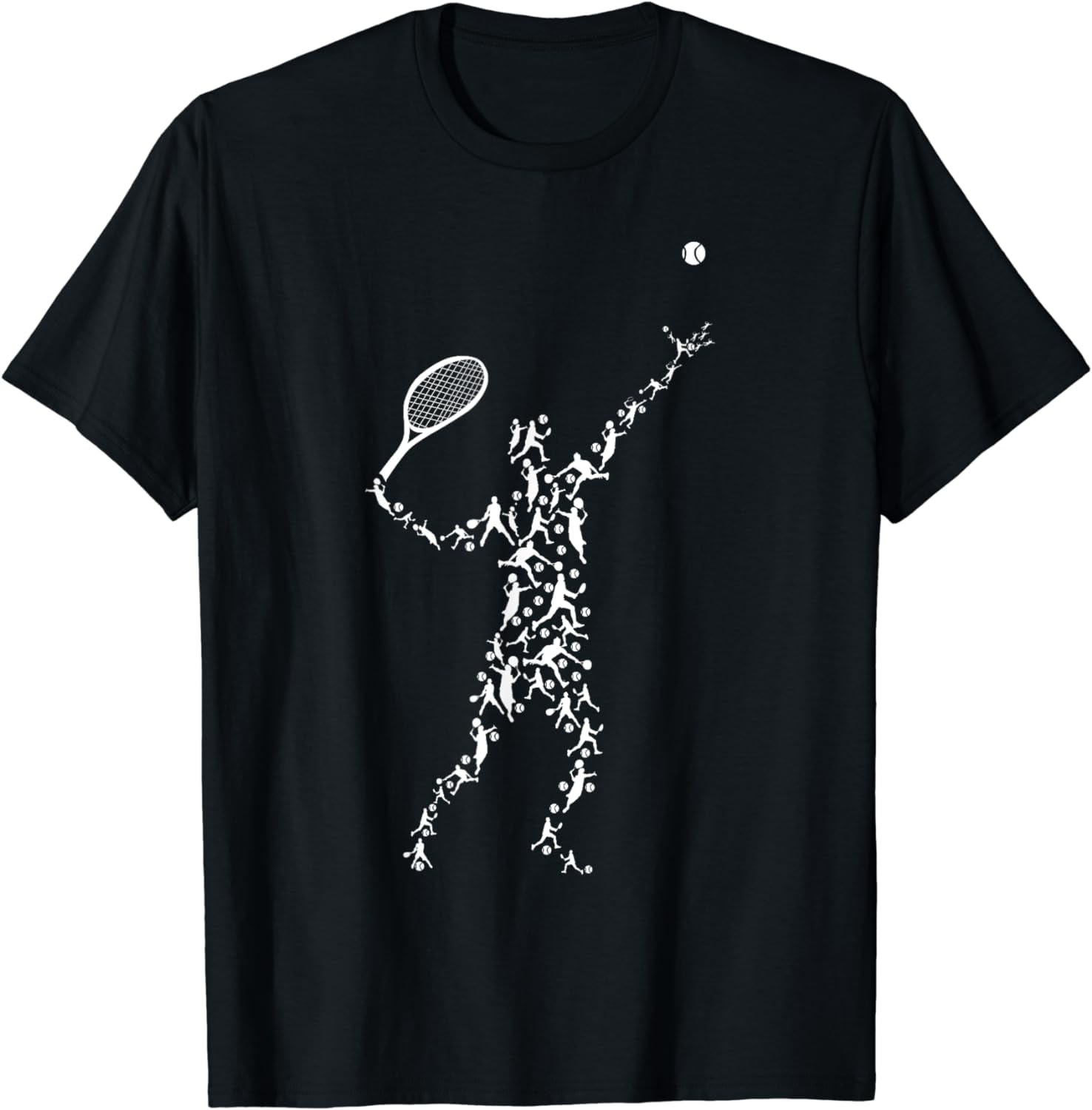 Tennis Positions Player Balls Funny Racket Game Outfit T-Shirt ...