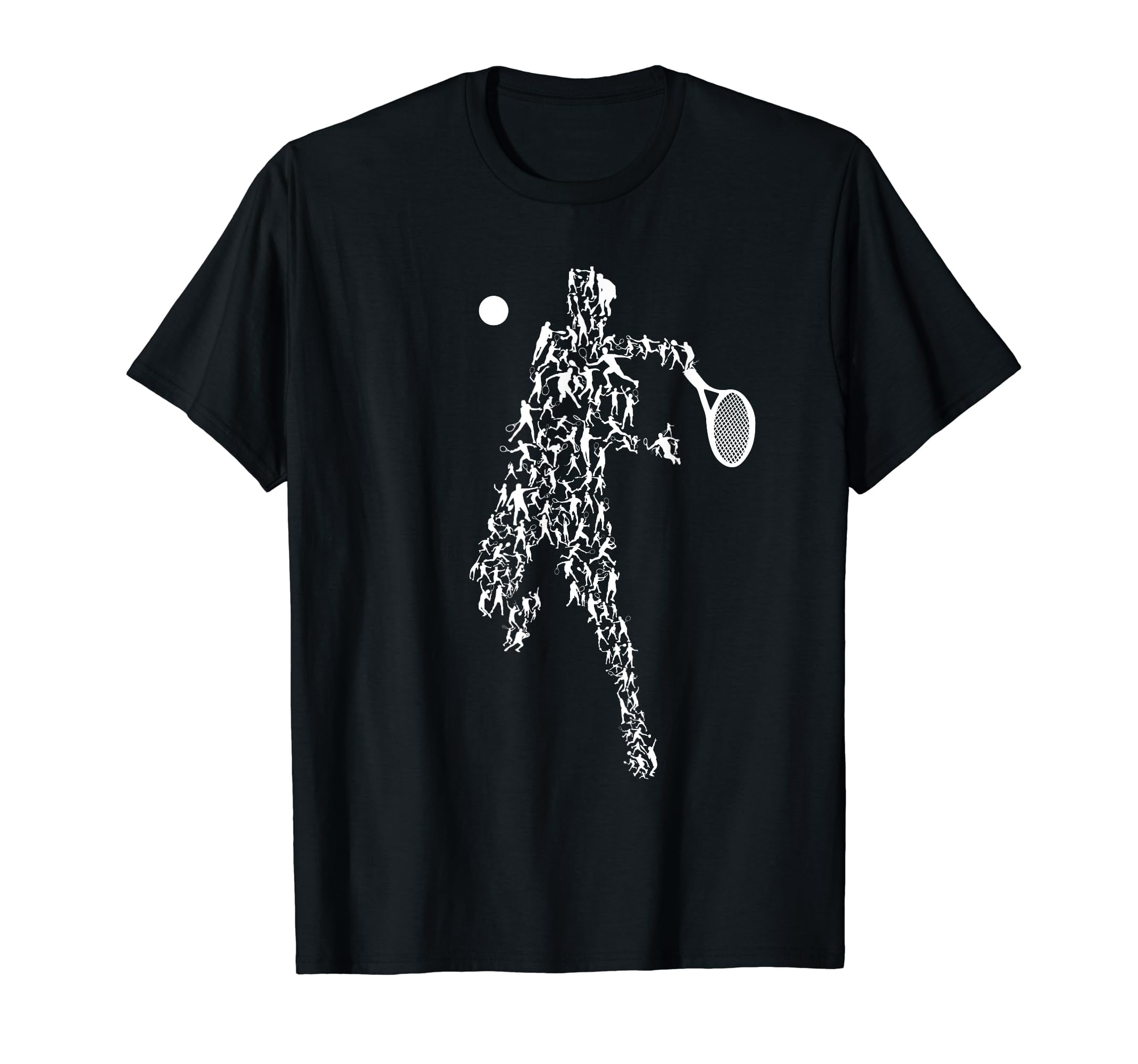 Tennis Positions Player Balls Funny Racket Game Outfit T-Shirt ...
