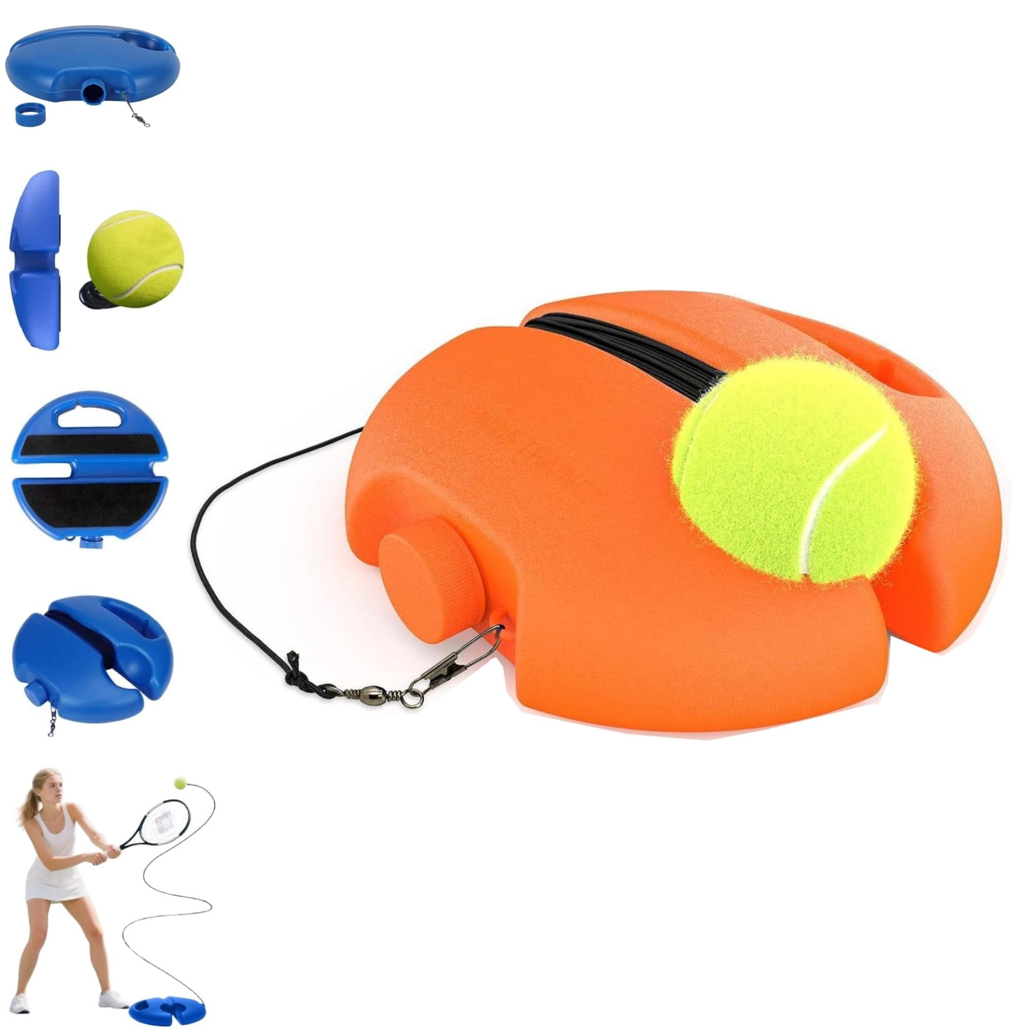 Tennis Practice Rebounder, Solo Training Equipment, Portable Tennis ...