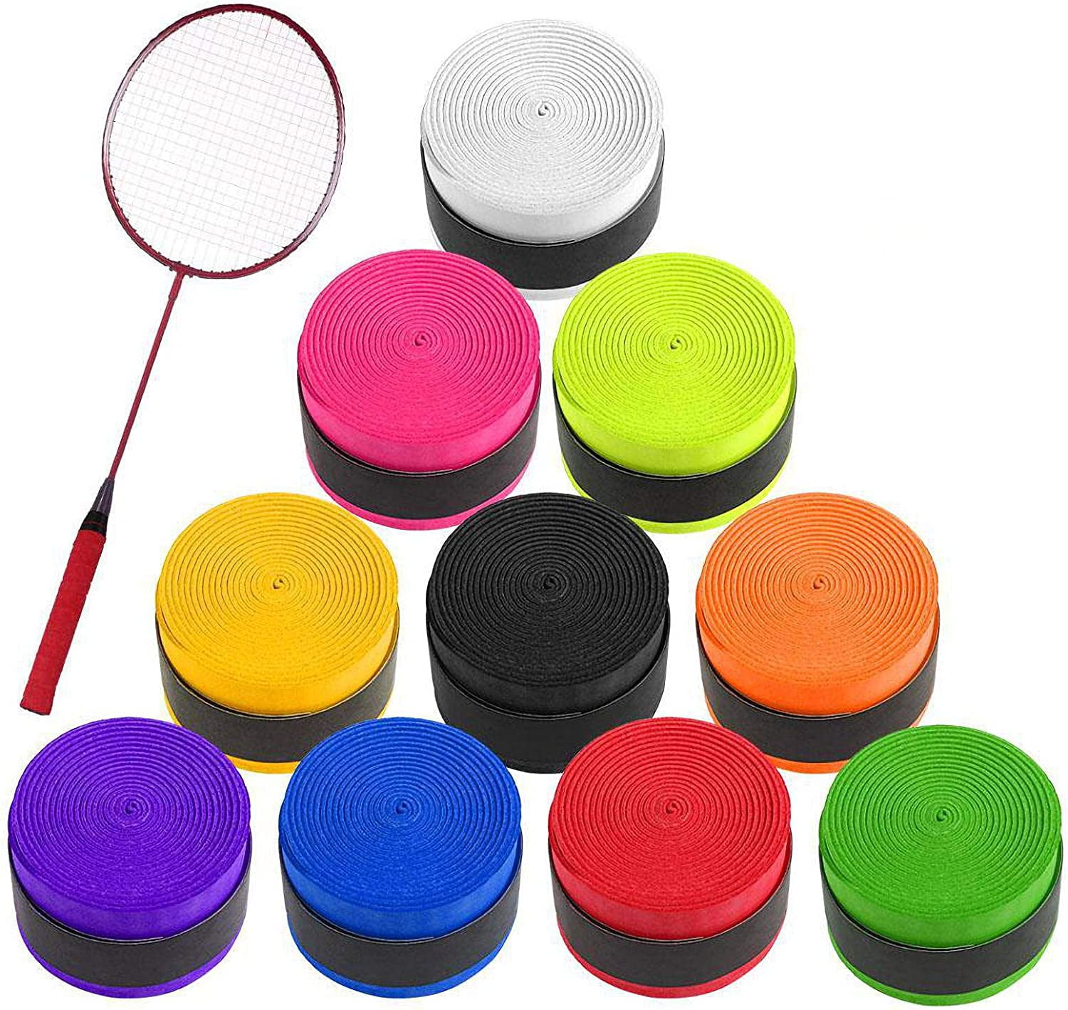 Ultra Cushion Tennis Racket Overgrip Tape, Sweat Absorbent, Durable ...