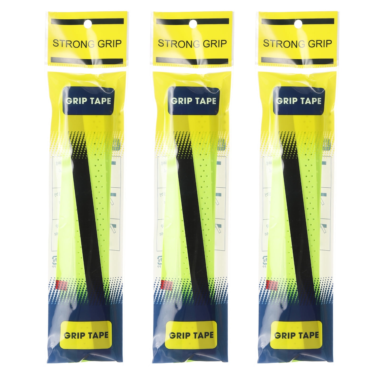 Tennis Racket Grip Tape, PU Racquet Overgrip with Damping Ridges Anti-Slip Absorbent Perforated ...